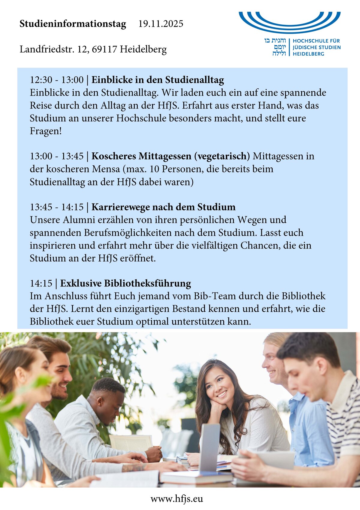 Studieninformationstag 2025 - HfJS