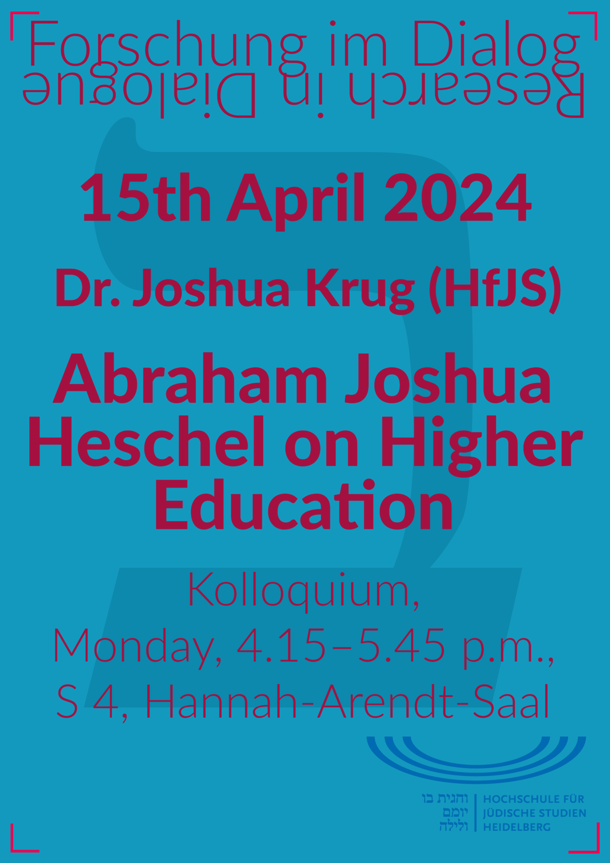 Abraham Joshua Heschel on Higher Education - HfJS